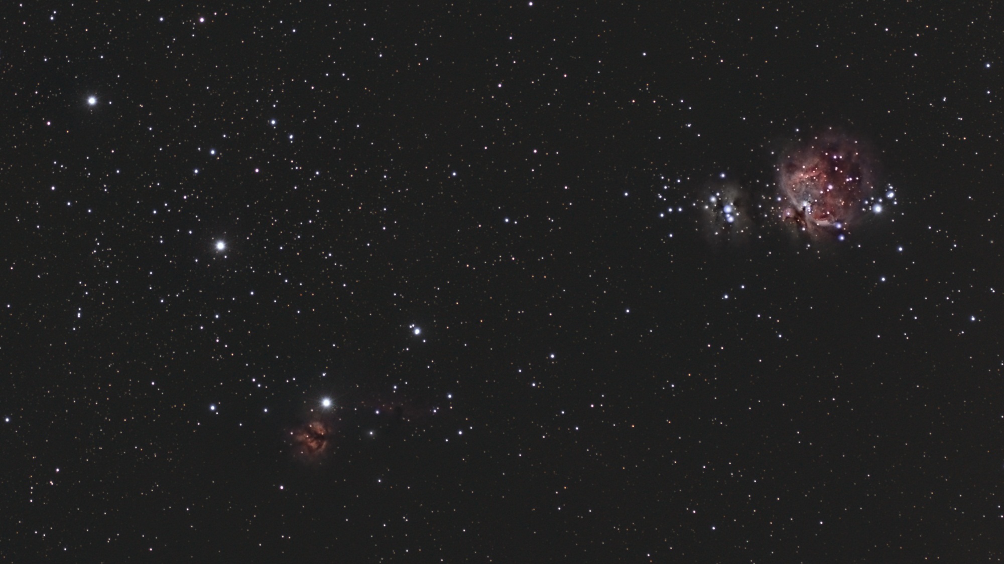 Nebuloasa Orion si parte din constelatie